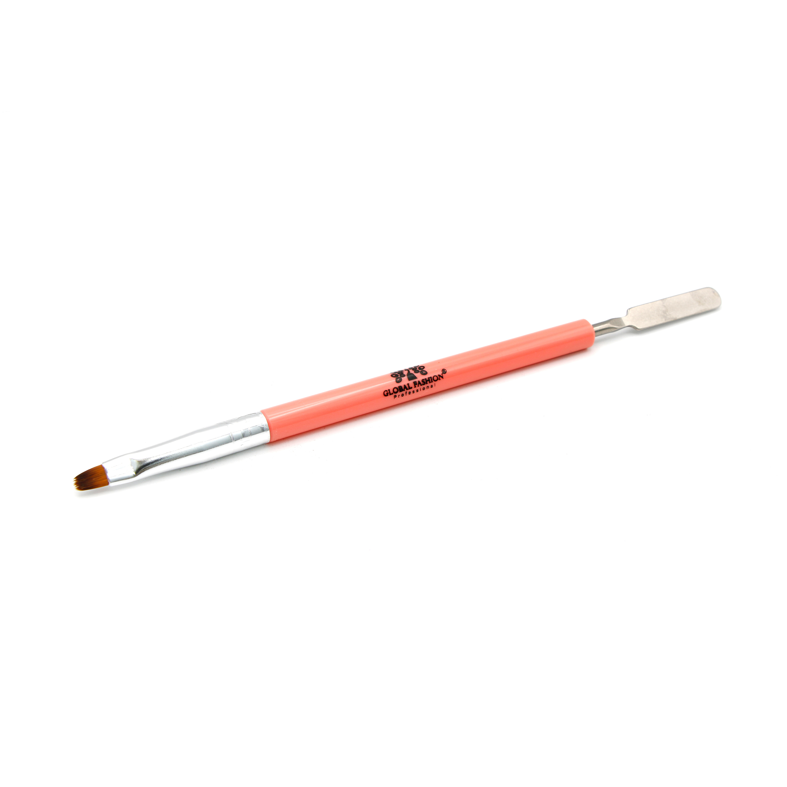 Pensula PolyGel cu spatula #4 - Pink pentru manichiura perfectă ...