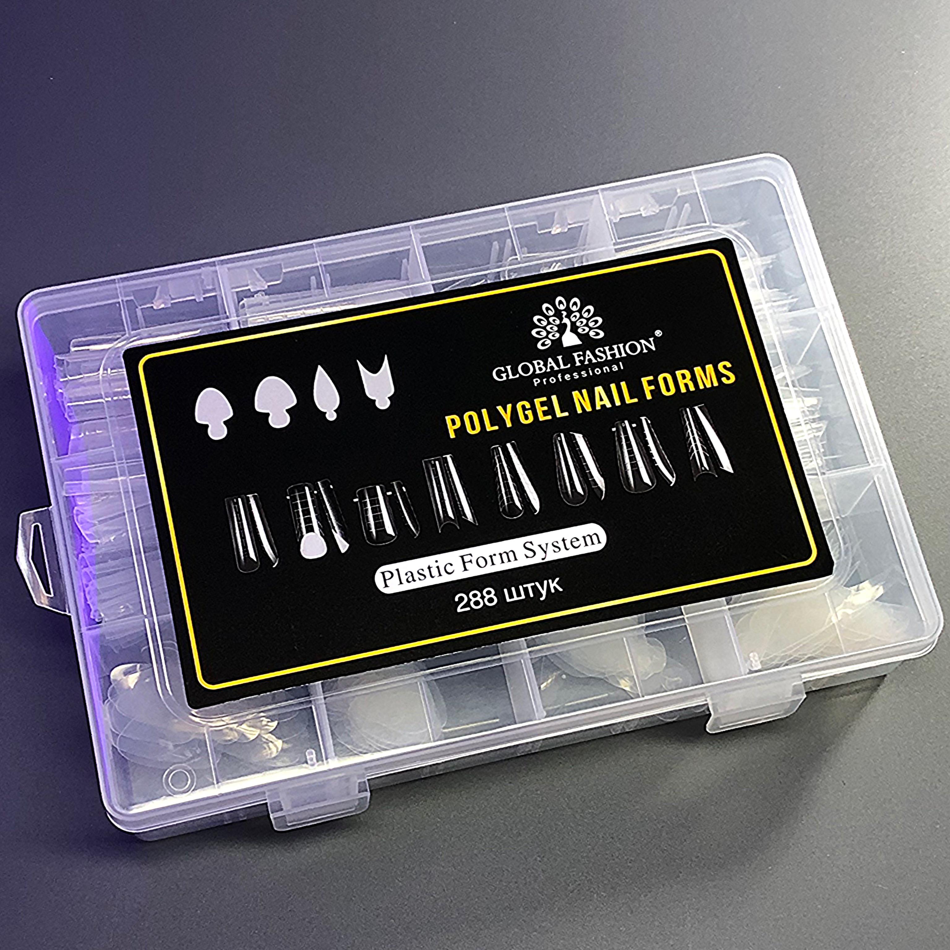 Set pentru extensii, tipsuri reutilizabile + șablon din silicon de 8 ...