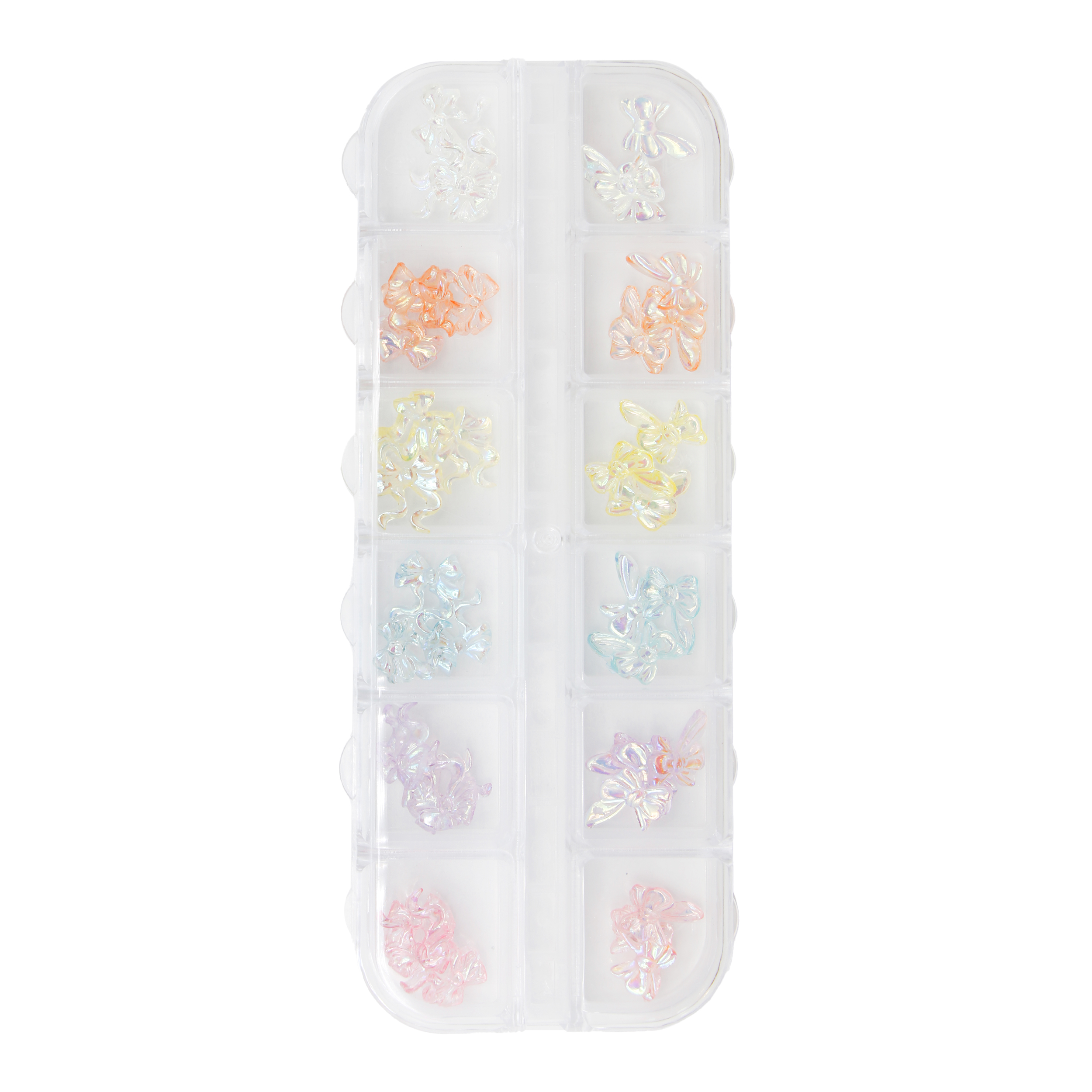 Figuri volumetrice 3D pentru manichiură, set funde colorate, transparente